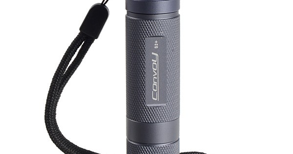 Convoy S2+ Gray EDC LED Flashlight - Gun Metal Grey Flashlight ...