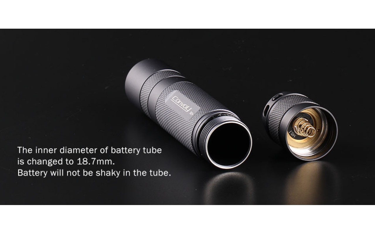 Convoy S2+ Gray EDC LED Flashlight - Gun Metal Grey Flashlight ...