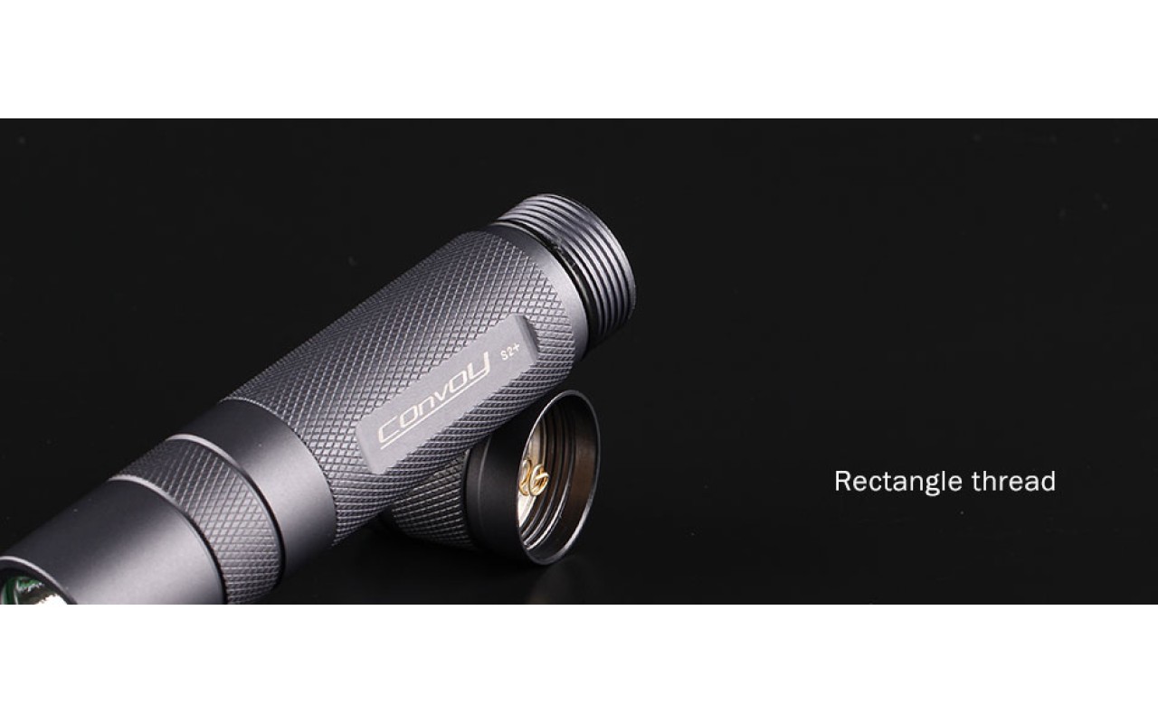 Convoy S2+ Gray EDC LED Flashlight - Gun Metal Grey Flashlight ...