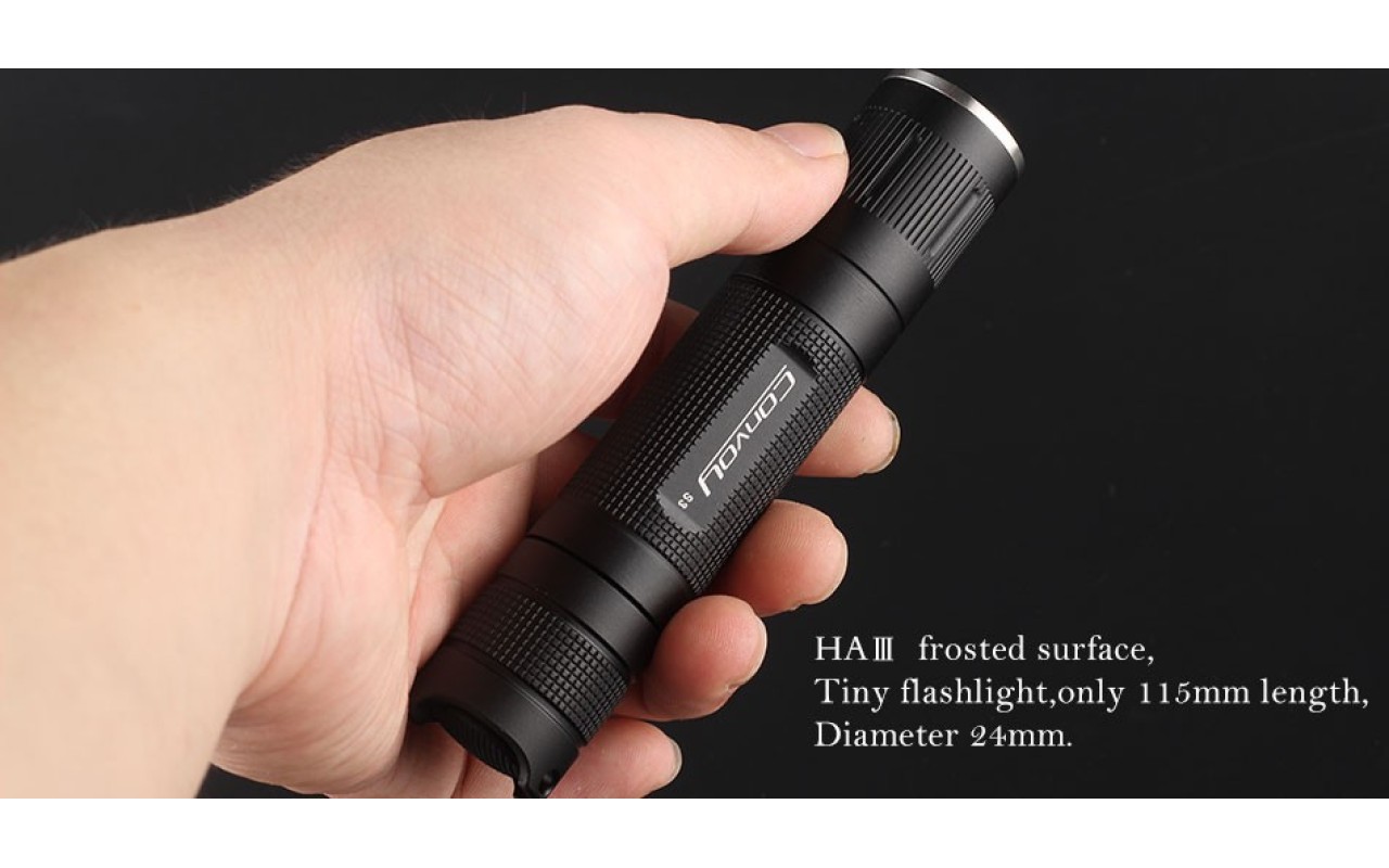 Convoy S3 Black, Warm White EDC LED Flashlight - Convoy Flashlights in ...
