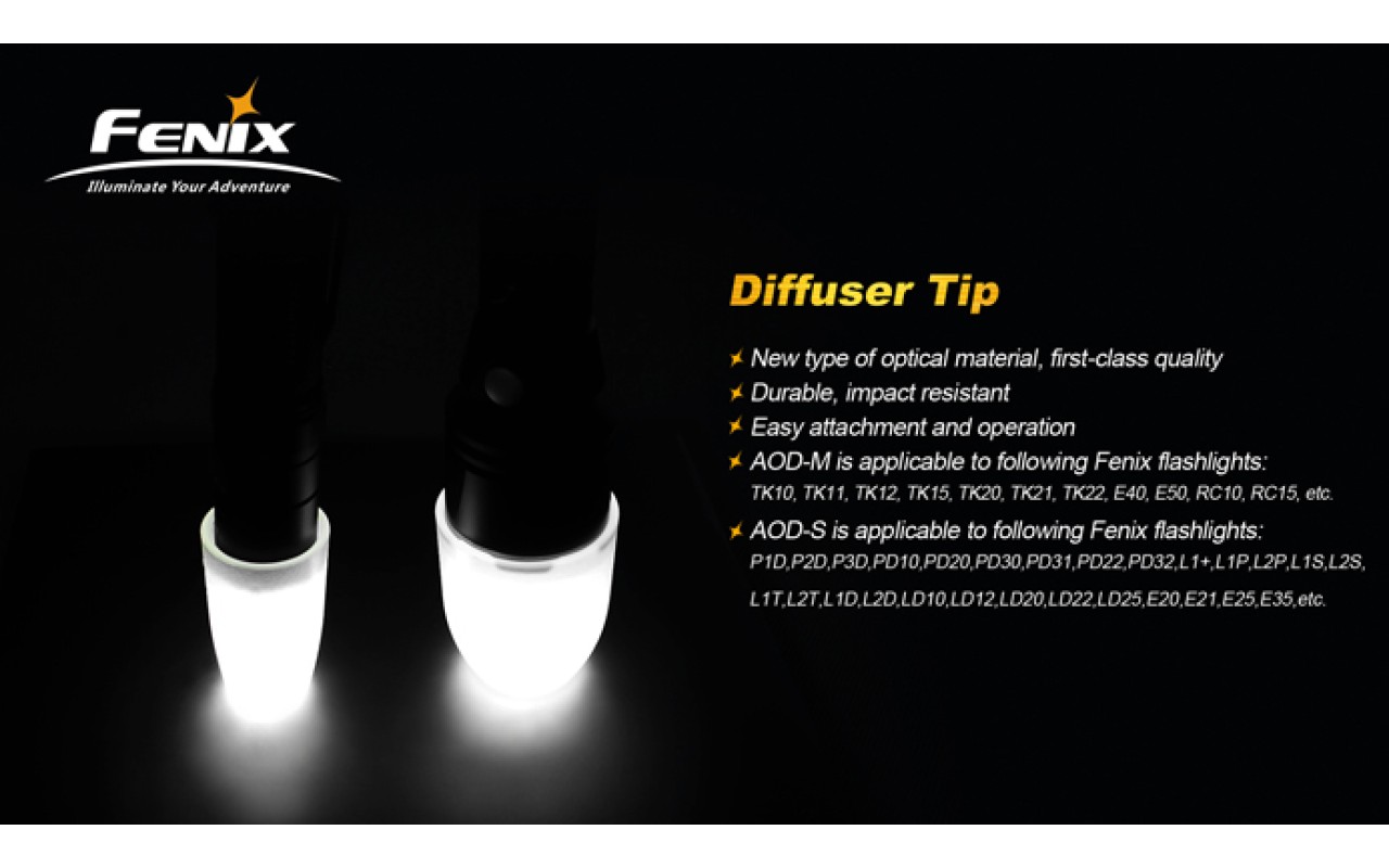 Fenix AOD-M Diffuser - Flashlight Diffuser, Torch Light Diffuser in India