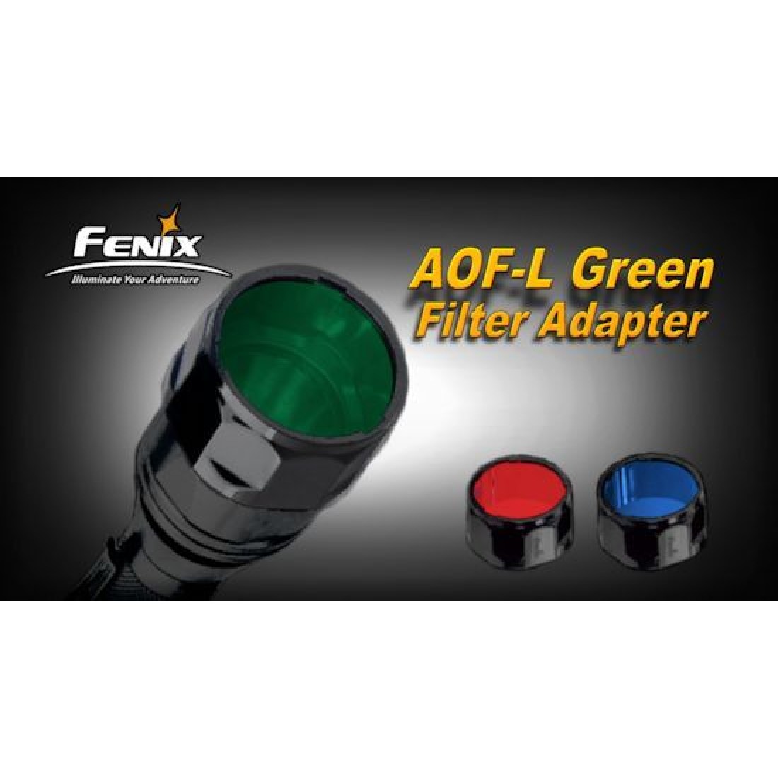 Fenix AOF-L Red, Blue, Green Color Filter Adapter for Fenix E40, E50 ...