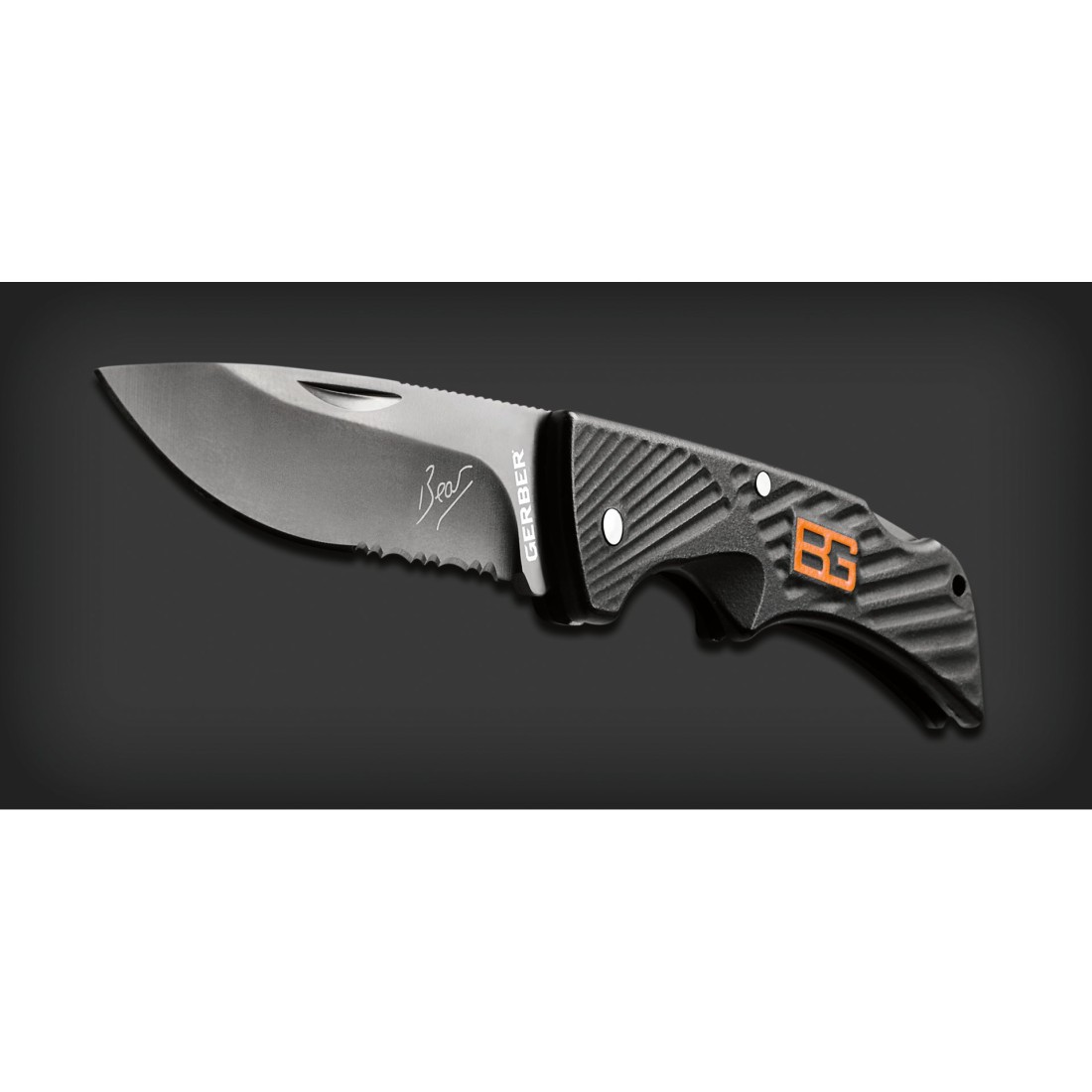 Gerber Bear Grylls Compact Scout Knife - Drop Point, Serrated ...