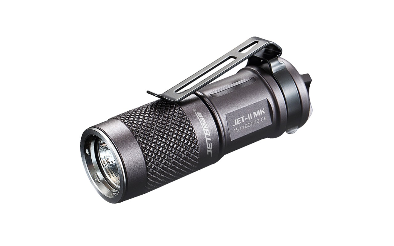 JETBeam JET-II MK Titanium Grey EDC LED Flashlight - EDC Flashlight ...