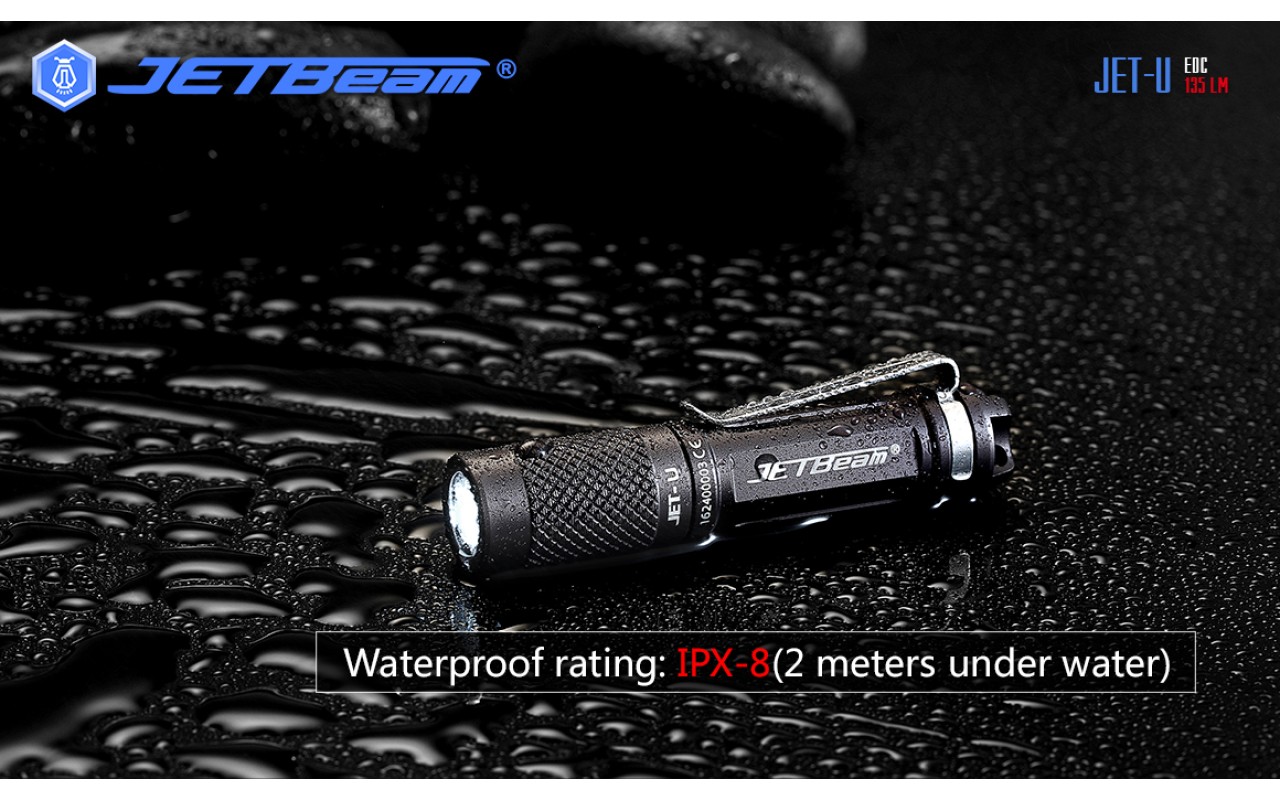 JETBeam JET-U Titanium Grey EDC Keychain LED Flashlight - EDC ...