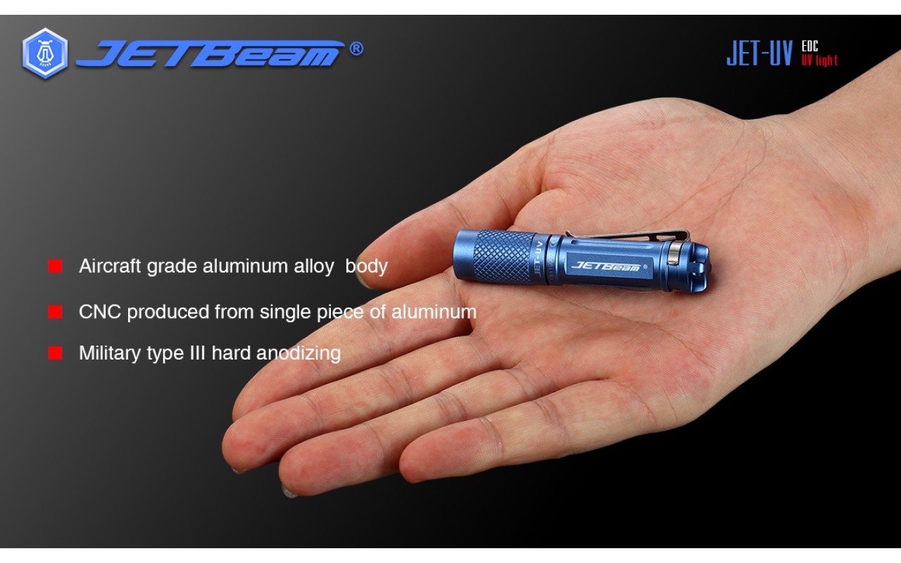 JETBeam JET-UV Ultraviolet EDC Keychain LED Flashlight - UV Keychain ...