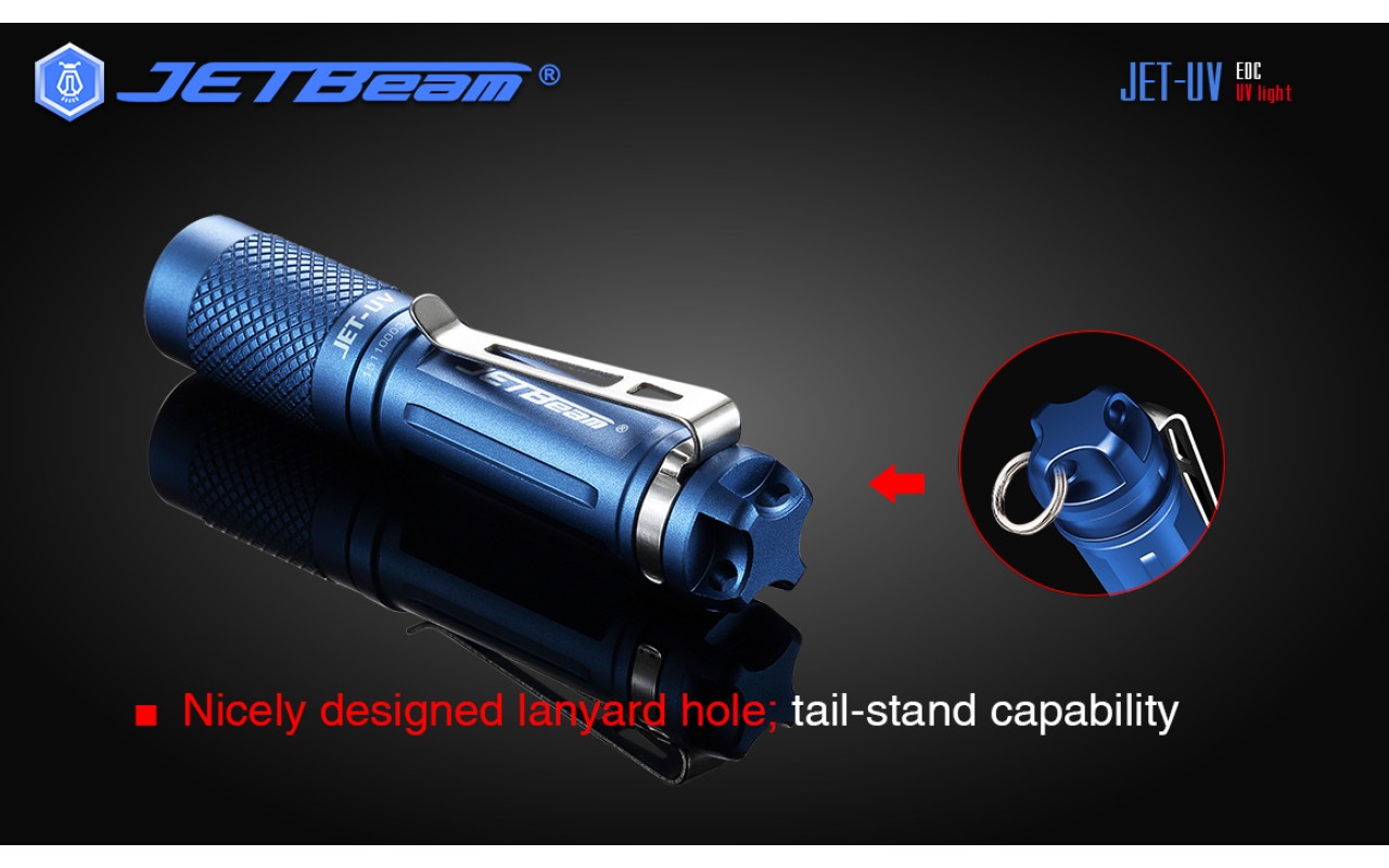 JETBeam JET-UV Ultraviolet EDC Keychain LED Flashlight - UV Keychain ...