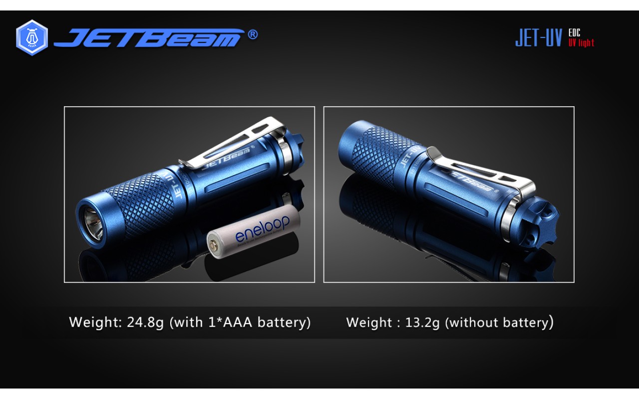 JETBeam JET-UV Ultraviolet EDC Keychain LED Flashlight - UV Keychain ...