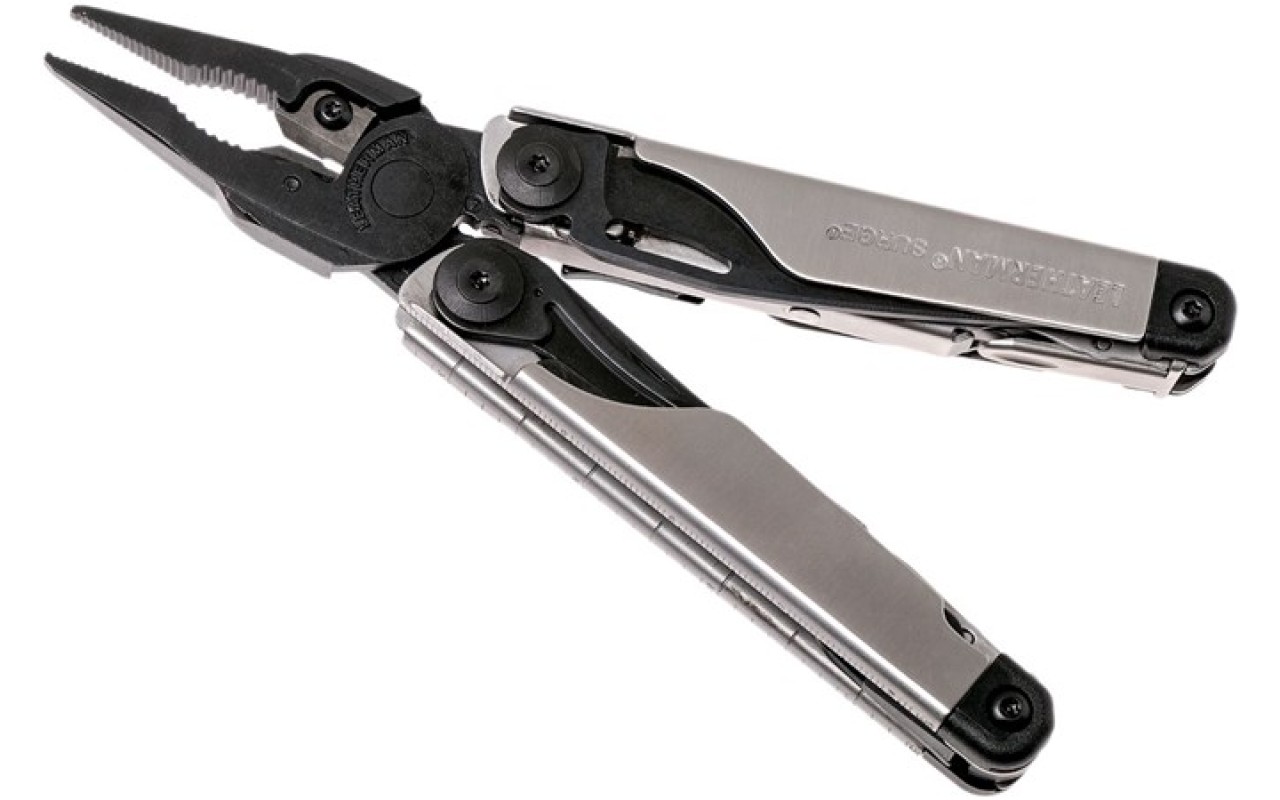 Leatherman Surge Multitool Black & Silver Made in USA (21 Tools ...