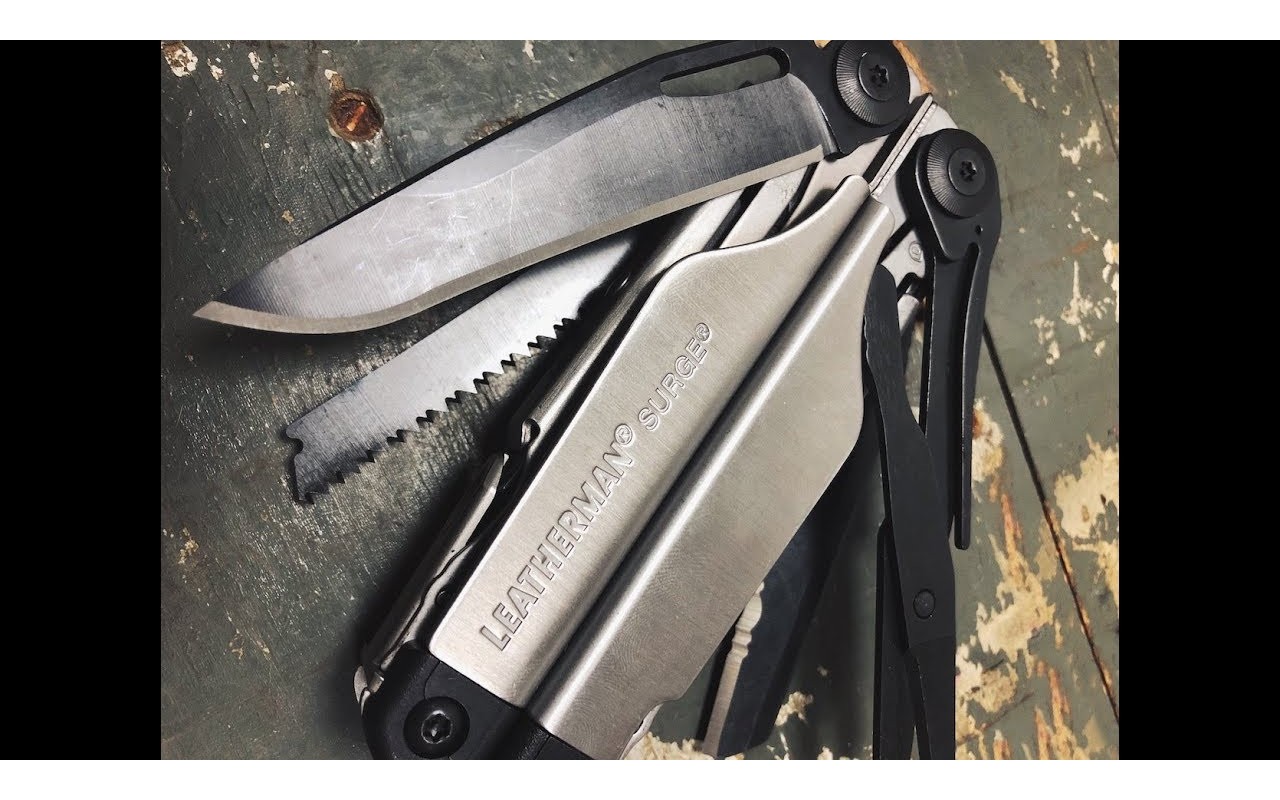 Leatherman Surge Multitool Black & Silver Made in USA (21 Tools ...