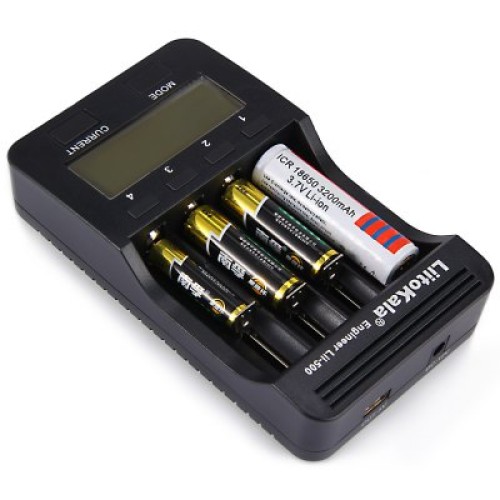 Liitokala Battery Chargers - USB Battery chargers for Li-ion 18650, AA ...