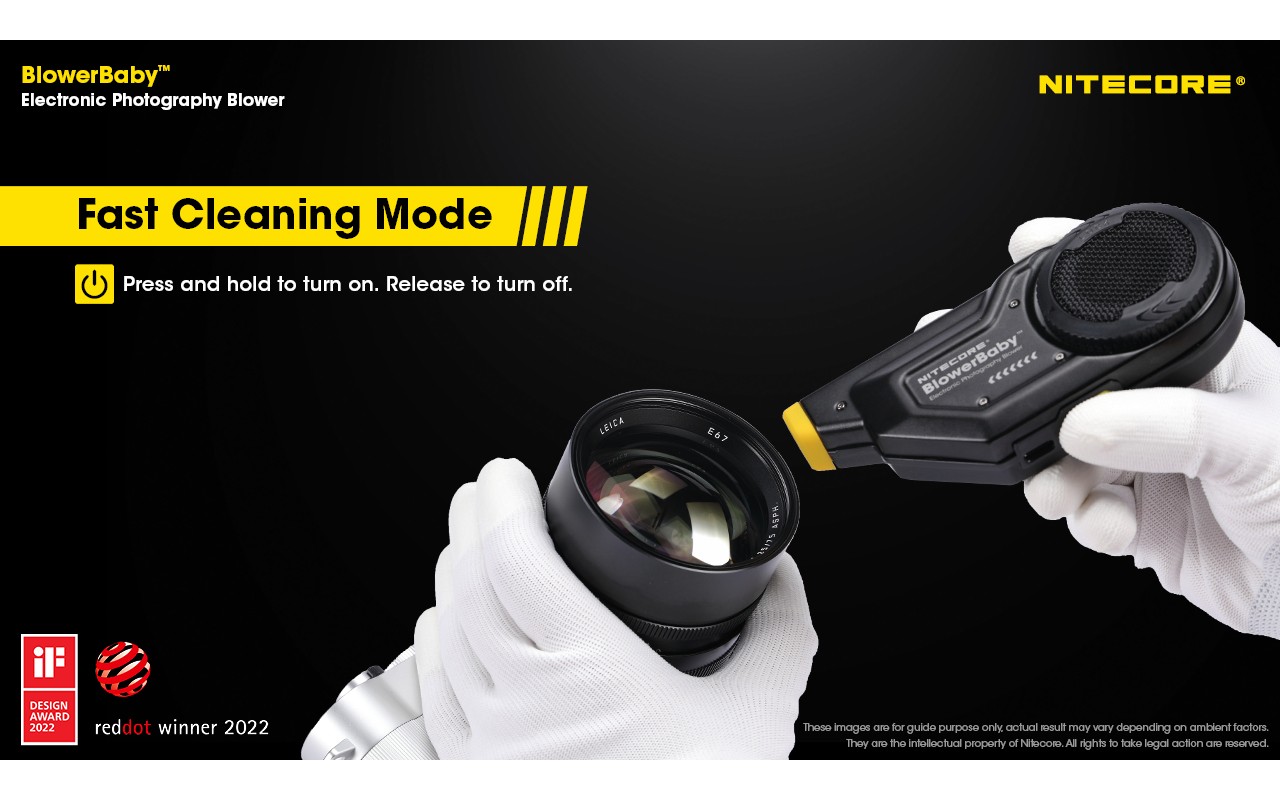 Nitecore BlowerBaby Electronic Air Blower for Photography Equipment ...
