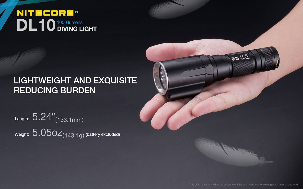 Nitecore DL10 Diving Flashlight in India at Lightorati - LED Flashlight ...