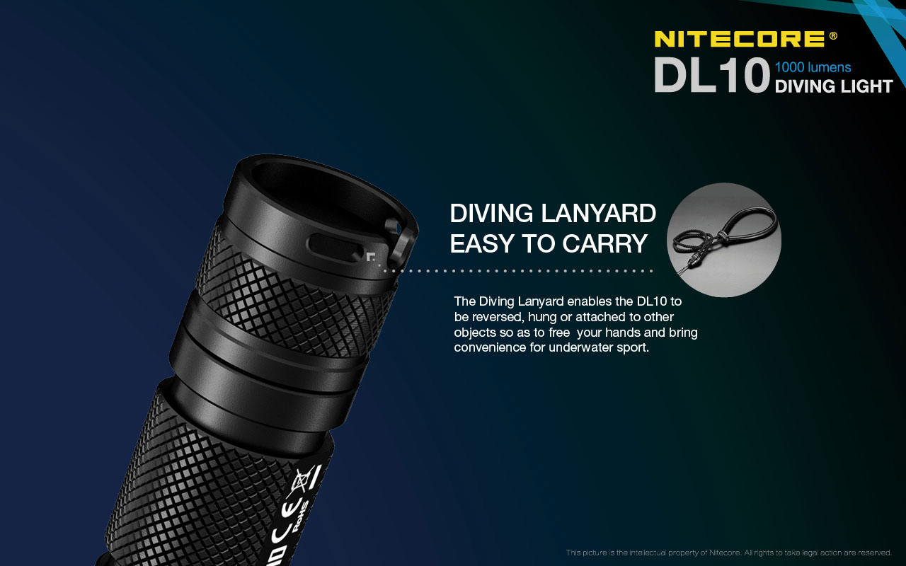Nitecore DL10 Diving Flashlight in India at Lightorati - LED Flashlight ...
