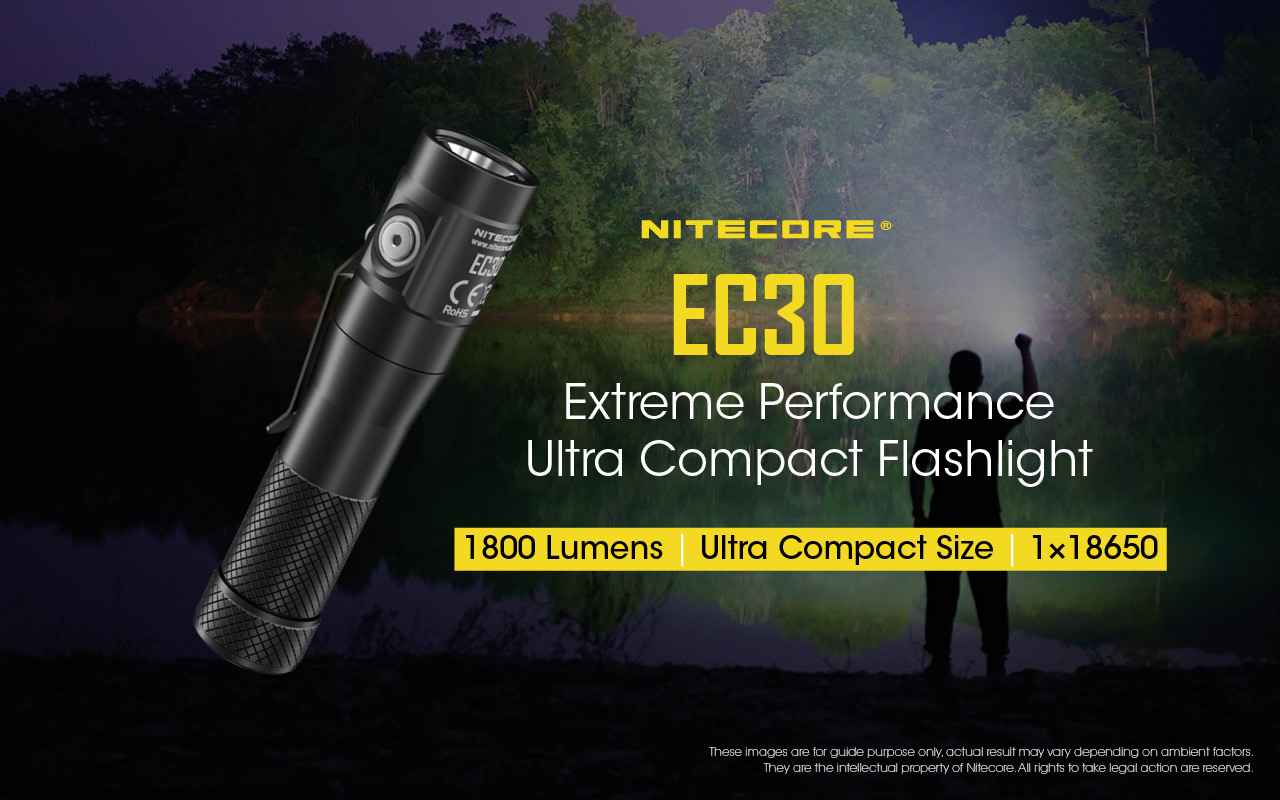 Nitecore EC30 1800 Lumens High Outpout EDC LED Flashlight, Nitecore EC30 in India at Lightorati