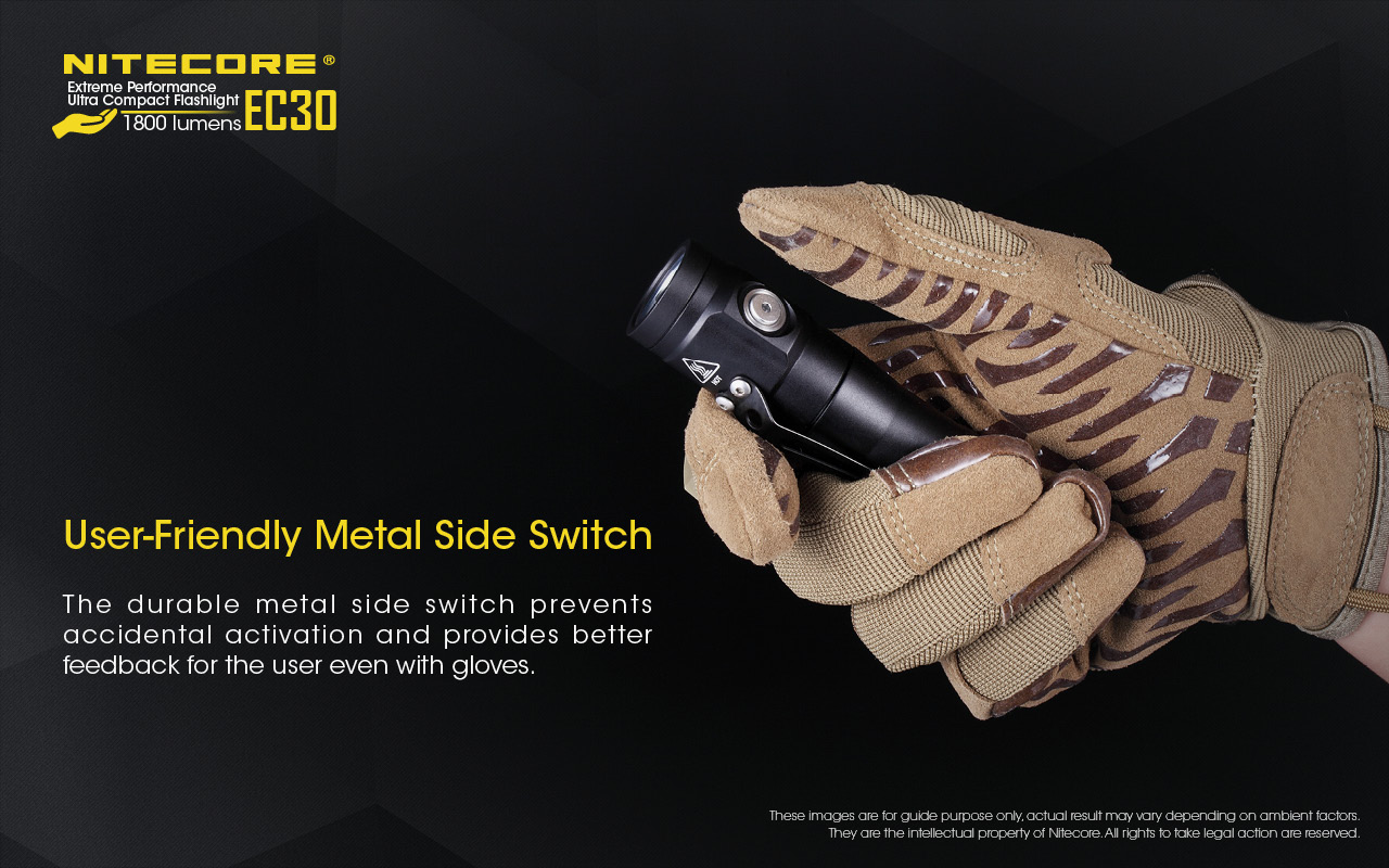 Nitecore EC30 1800 Lumens High Outpout EDC LED Flashlight, Nitecore EC30 in India at Lightorati