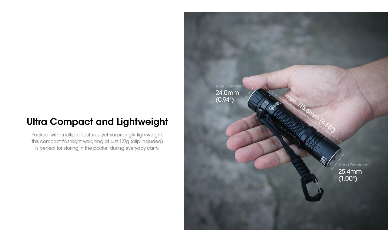 Nitecore EDC33 - 4000 Lumens, Powerful EDC Flashlight, Flood and Spot ...