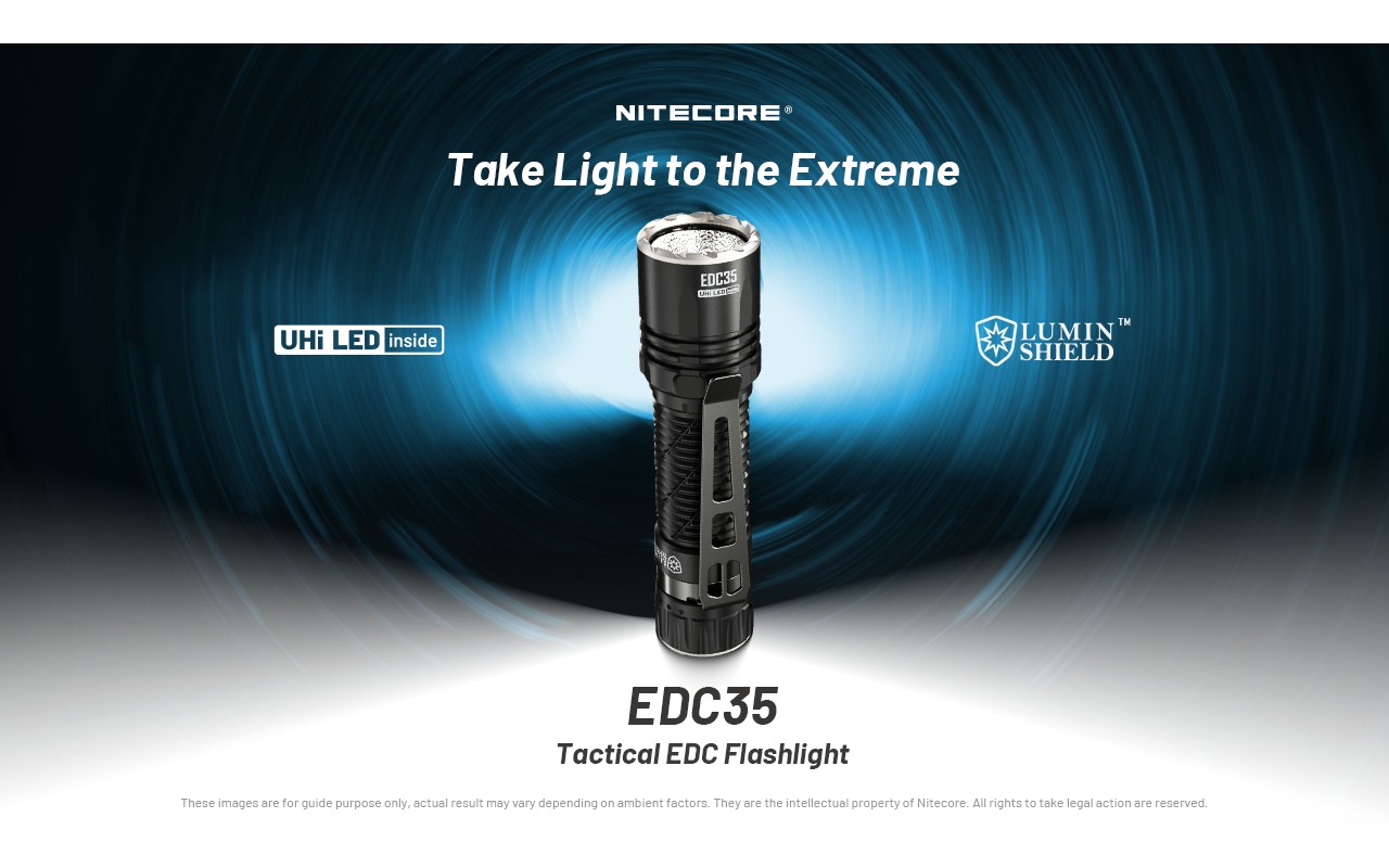 Nitecore EDC35 - 5000 Lumens, Powerful EDC Flashlight, Flood and Spot, USB-C Rechargeable in ...