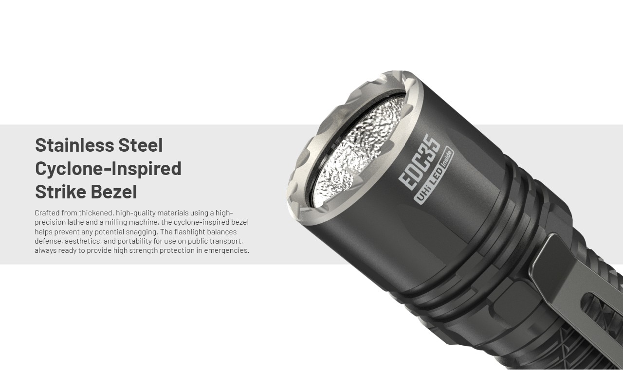 Nitecore EDC35 - 5000 Lumens, Powerful EDC Flashlight, Flood and Spot, USB-C Rechargeable in ...