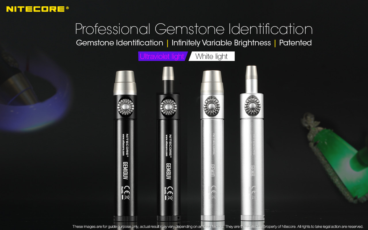 Nitecore GEM8 - Professional GEM Stone Identification Jeweler Light in ...