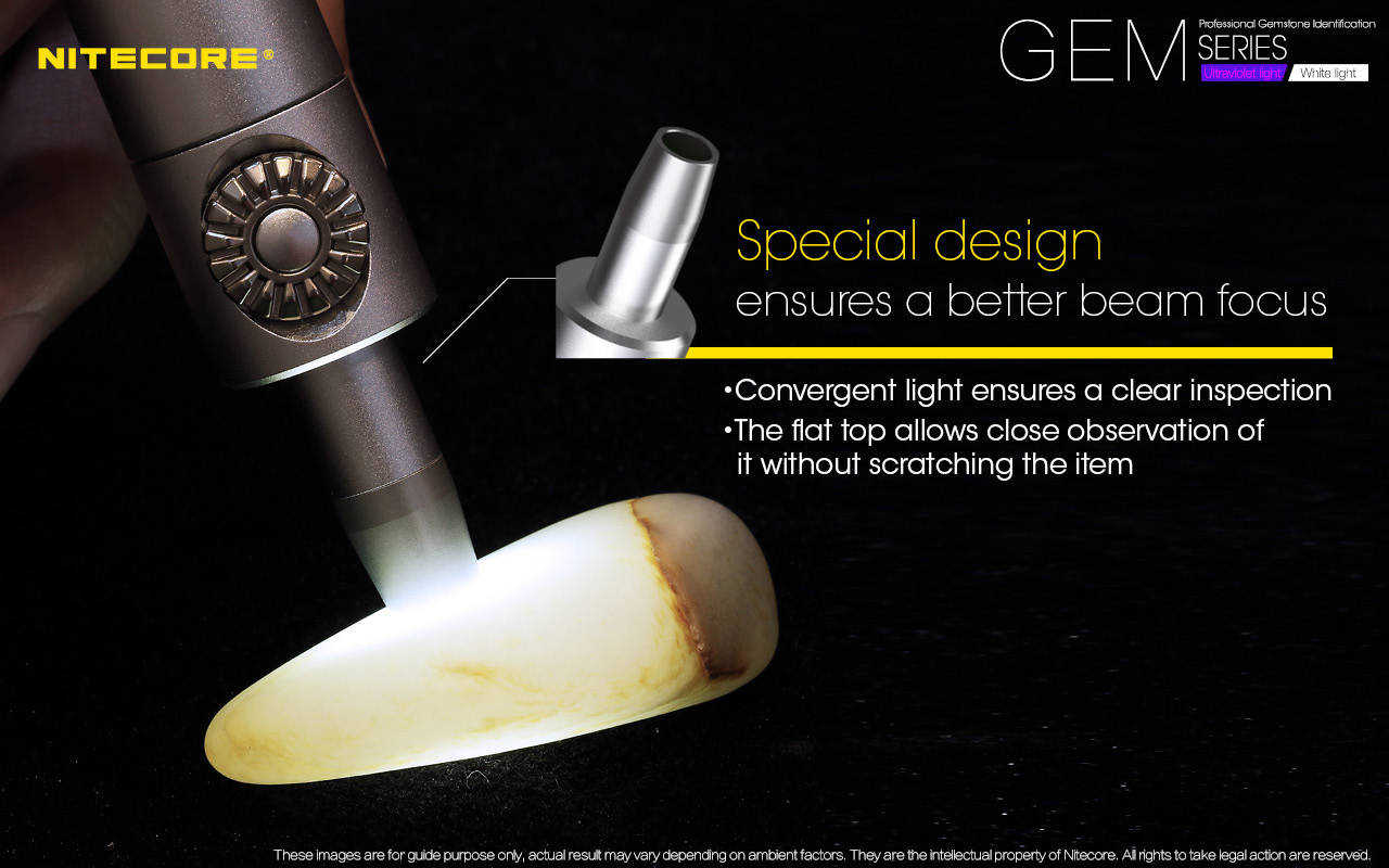 Nitecore GEM8 - Professional GEM Stone Identification Jeweler Light in ...