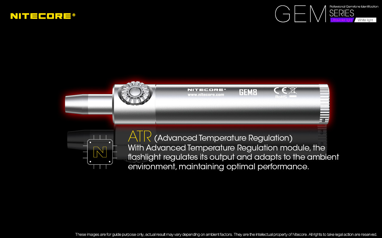 Nitecore GEM10UV - Professional GEM Stone Identification Jeweler's ...