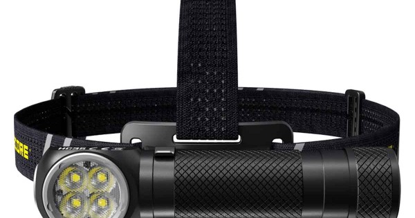 Nitecore HC35 USB Rechargeable High Power Headlamp & Flashlight - 2700 ...