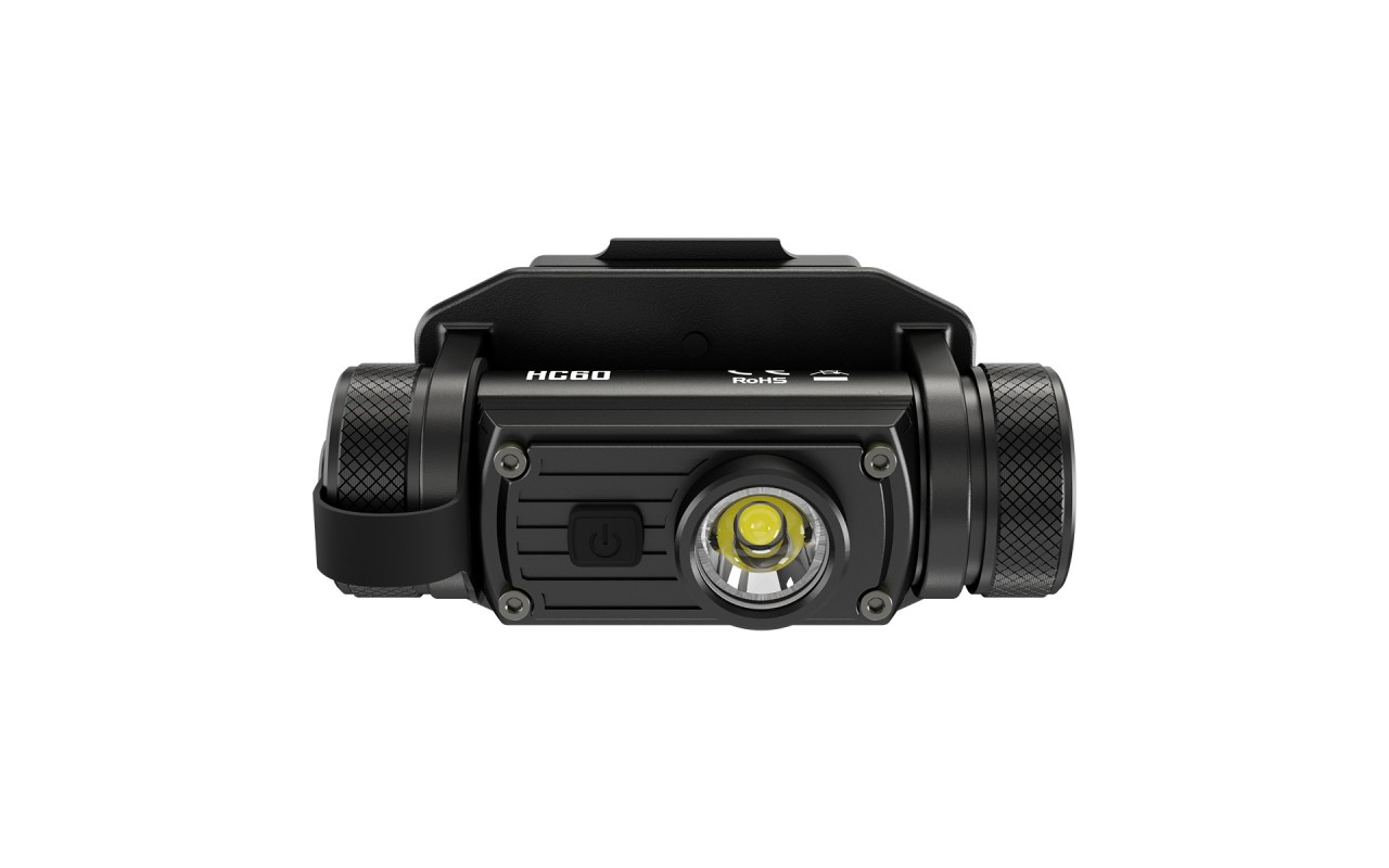Nitecore HC60M LED Helmet Light with NVG Mount - USB Rechargeable, 1000 ...