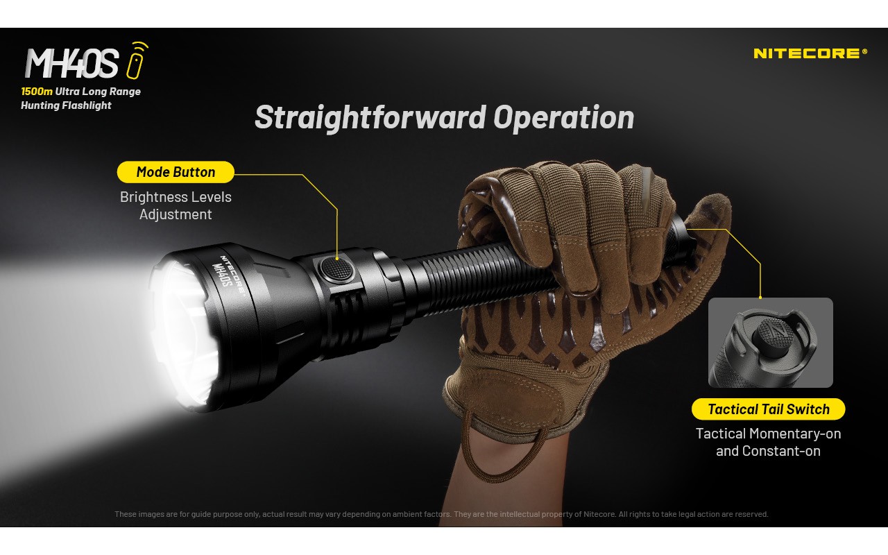 Nitecore MH40S - High Power Compact Tactical Flashlight, Best EDC ...
