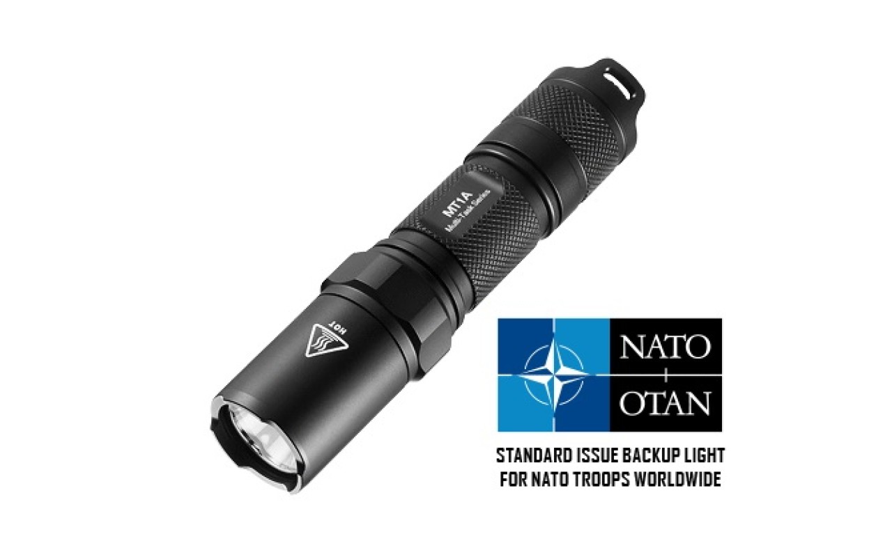 Nitecore MT1A - 180 Lumens, EDC LED Flashlight, NATO Forces Backup ...