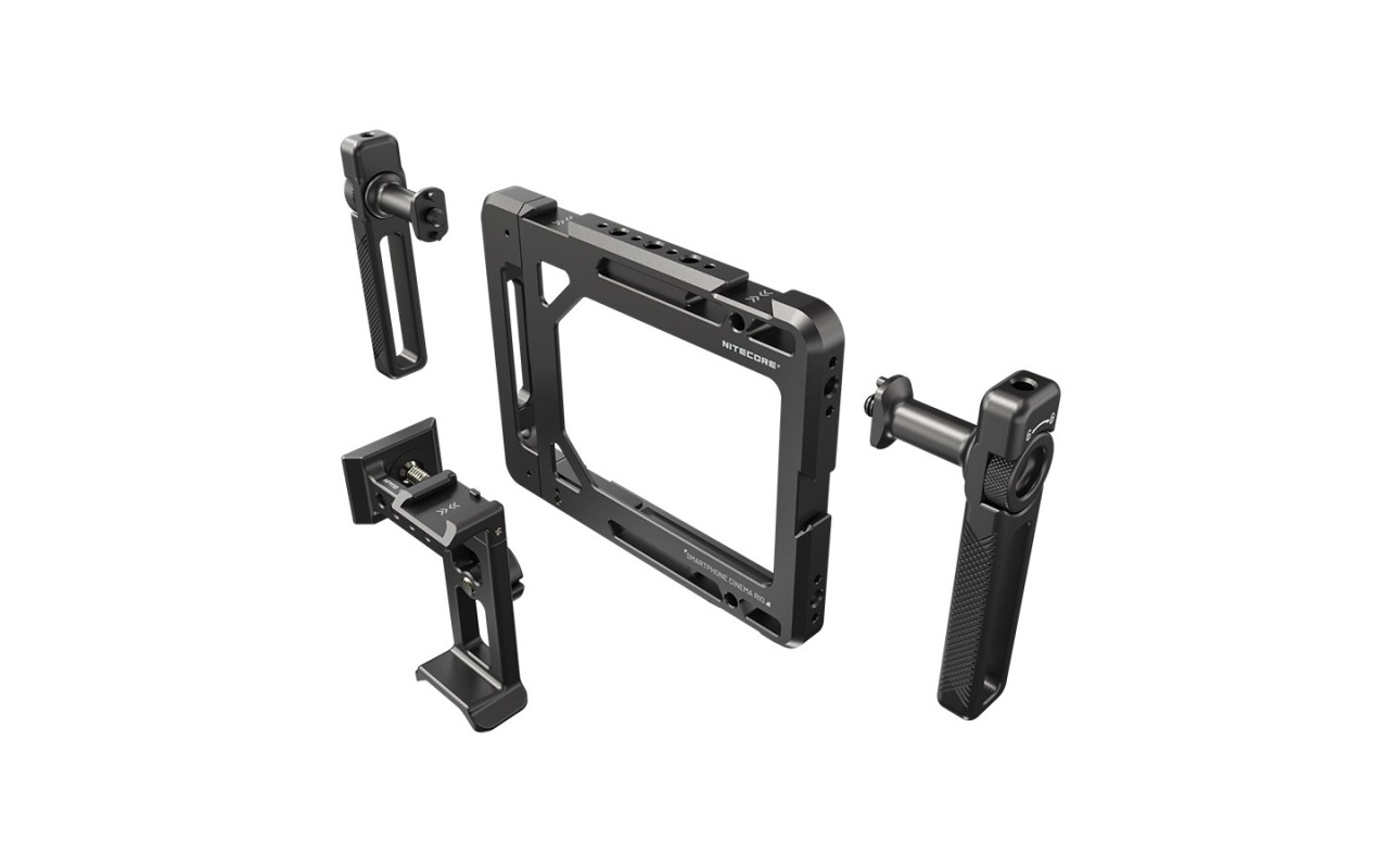 Nitecore NCR10 Smartphone Cinema Rig, Vlogging Phone Mount with Dual ...