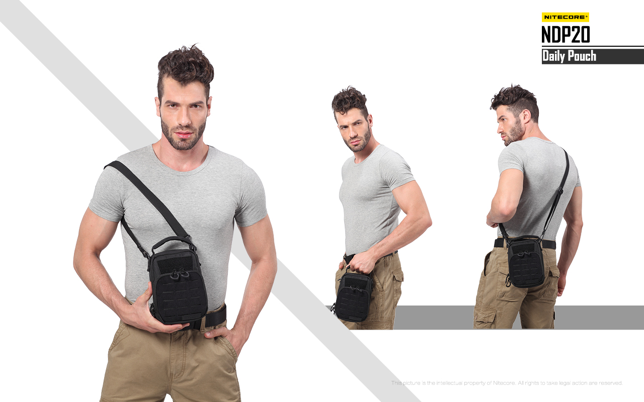 Nitecore NDP20 Daily Tactical Pouch - Every Day Carry Nylon Shoulder ...