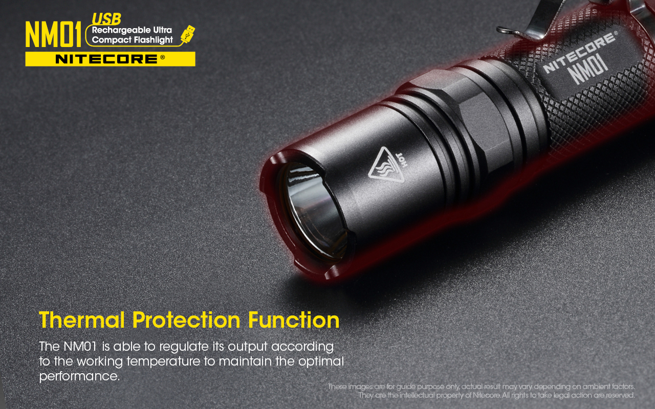 Nitecore NM01 USB Rechargeable LED Flashlight in India, 1000 Lumens ...