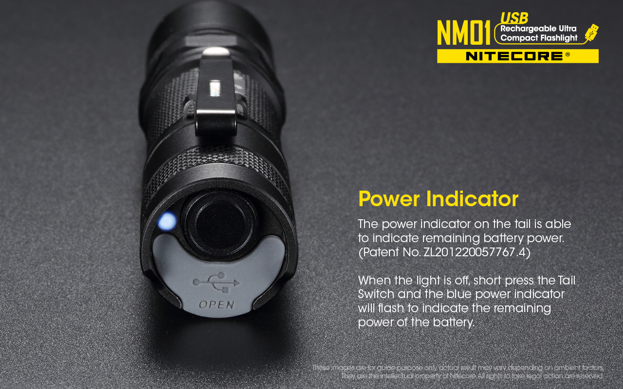 Nitecore NM01 USB Rechargeable LED Flashlight in India, 1000 Lumens ...