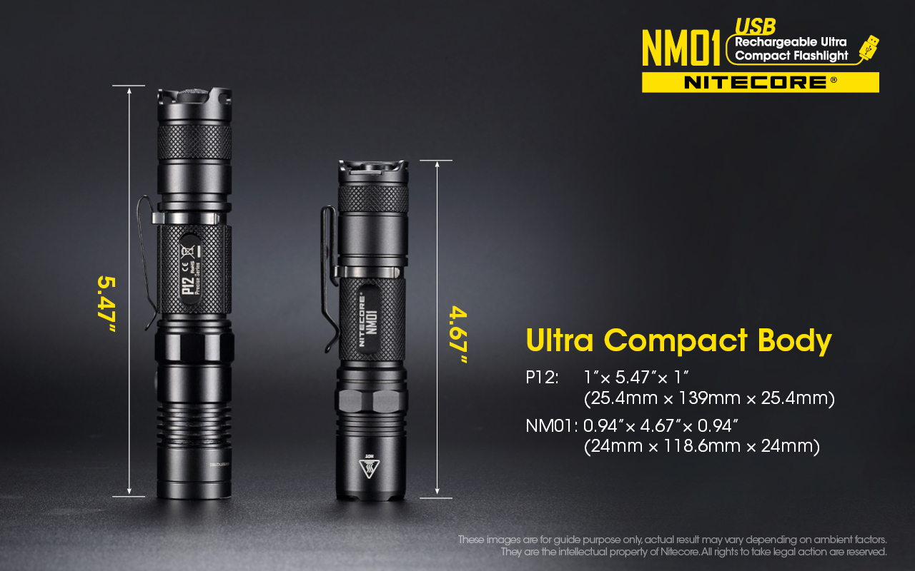 Nitecore NM01 USB Rechargeable LED Flashlight in India, 1000 Lumens ...