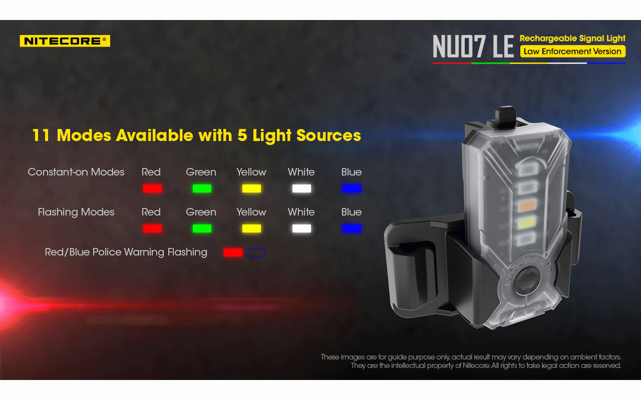 Nitecore NU07 LE - Mini Rechargeable Tactical Signal Light for Military ...