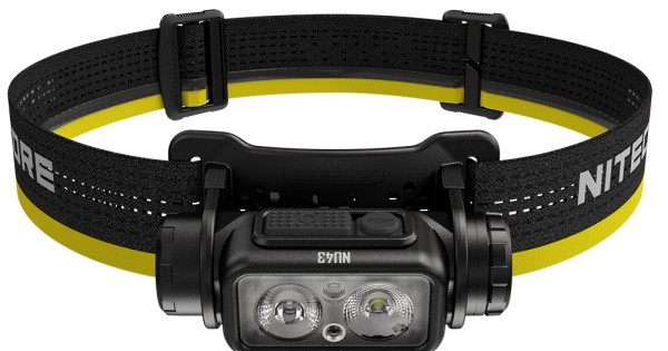 Nitecore NU43 Headlamp - USB-C Rechargeable Headlamp for Trail Running ...