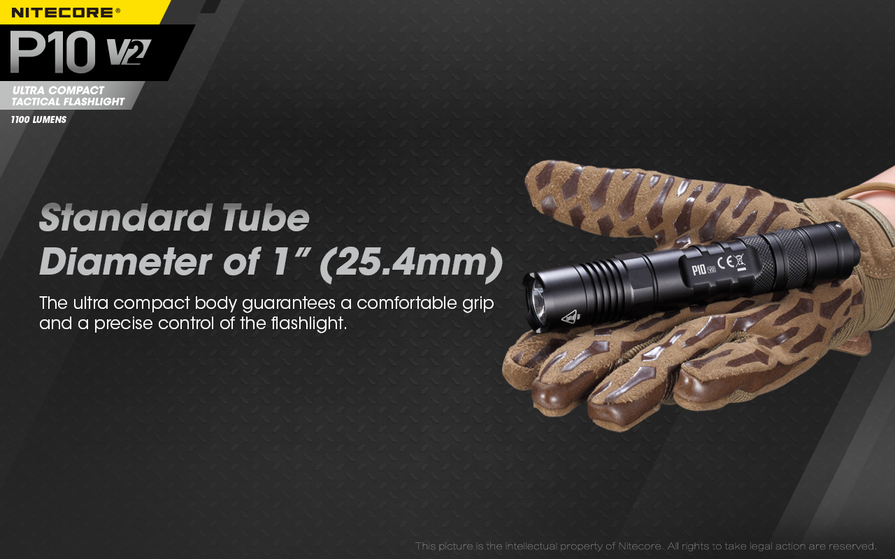 Nitecore P10 V2 Instant Strobe Tactical LED Flashlight for Police ...