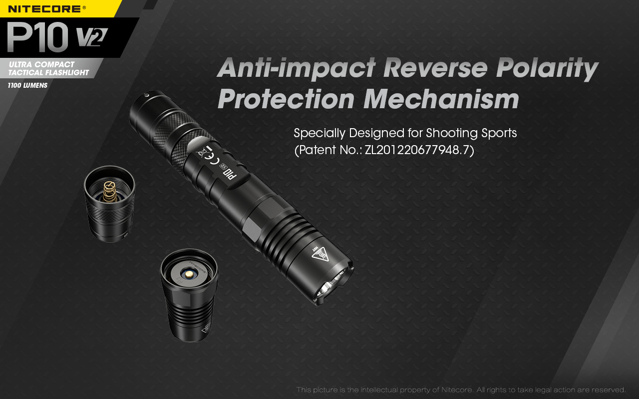 Nitecore P10 V2 Instant Strobe Tactical LED Flashlight for Police ...