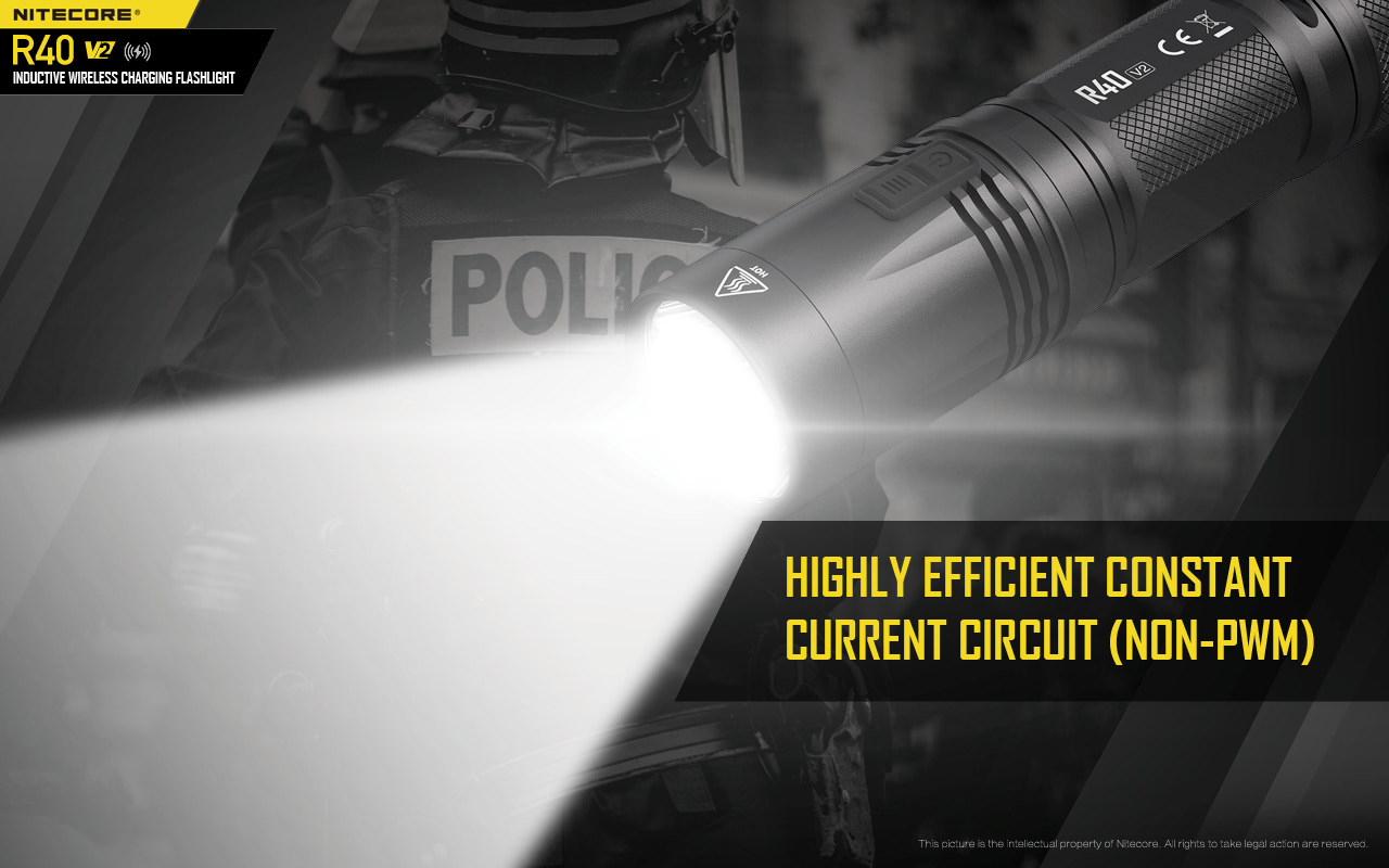 Nitecore R40 V2 Rechargeable Duty Flashlight for Law Enforcement ...