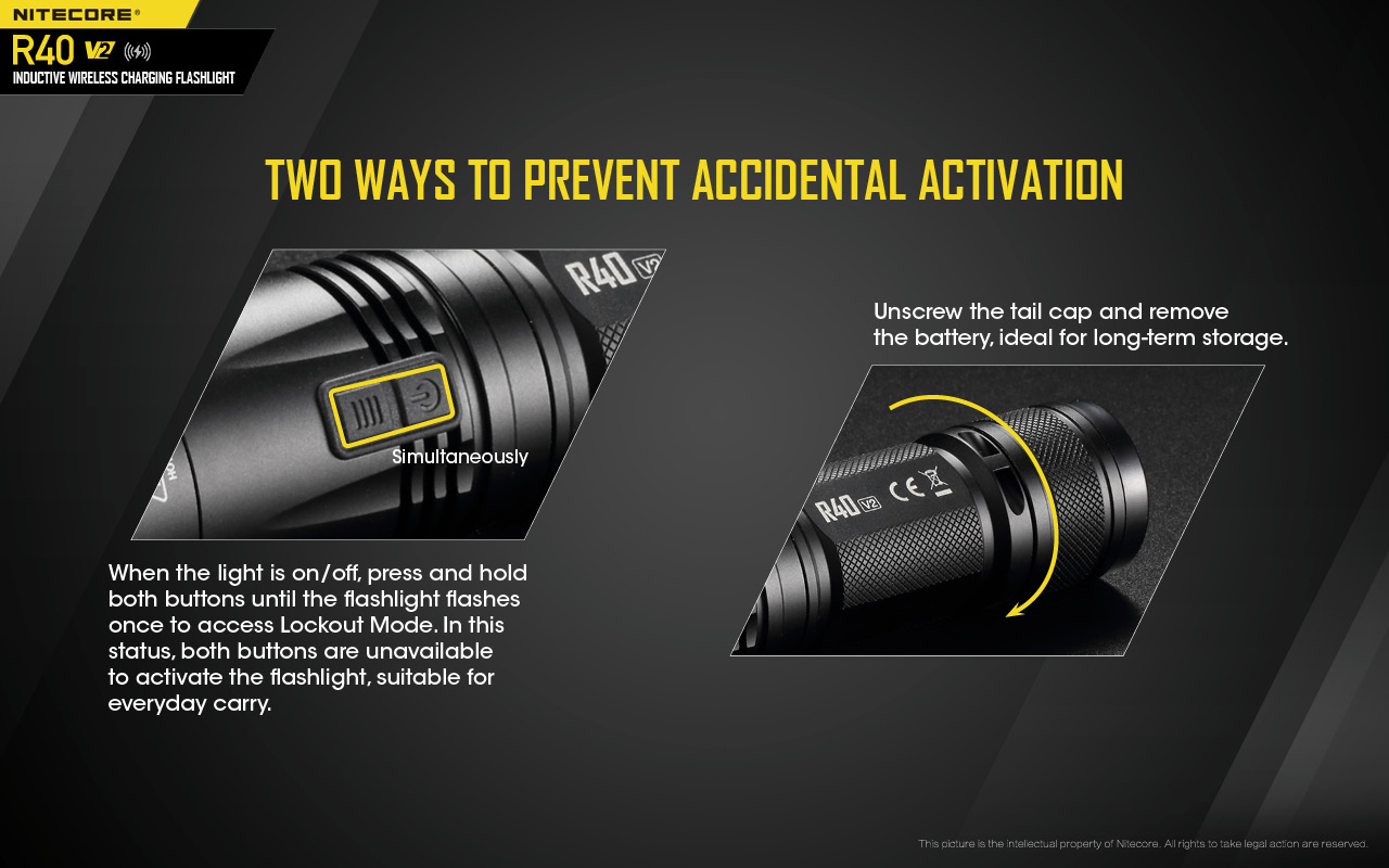 Nitecore R40 V2 Rechargeable Duty Flashlight for Law Enforcement ...