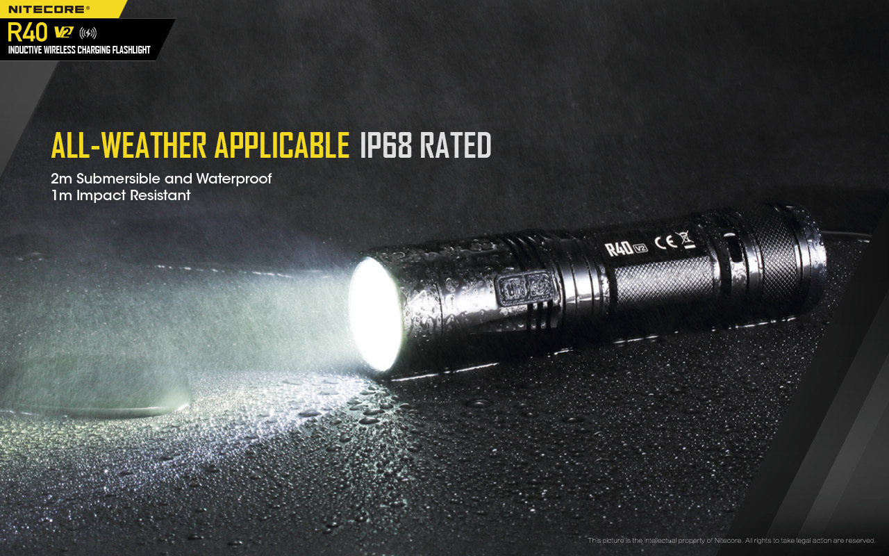 Nitecore R40 V2 Rechargeable Duty Flashlight for Law Enforcement ...