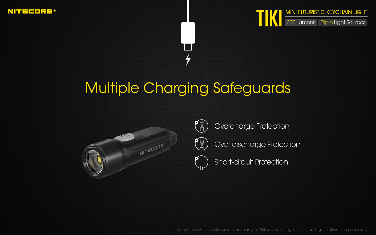 Nitecore TIKI LE, 300 Lumens Updated USB-C Rechargeable Law Enforcement ...