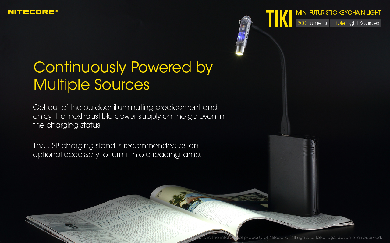 Nitecore TIKI LE, 300 Lumens Updated USB-C Rechargeable Law Enforcement ...