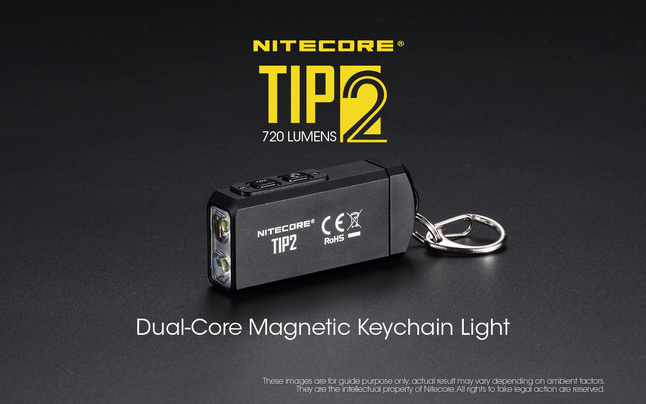 Nitecore TIP2 720 Lumens - USB Rechargeable Keychain Flashlight ...