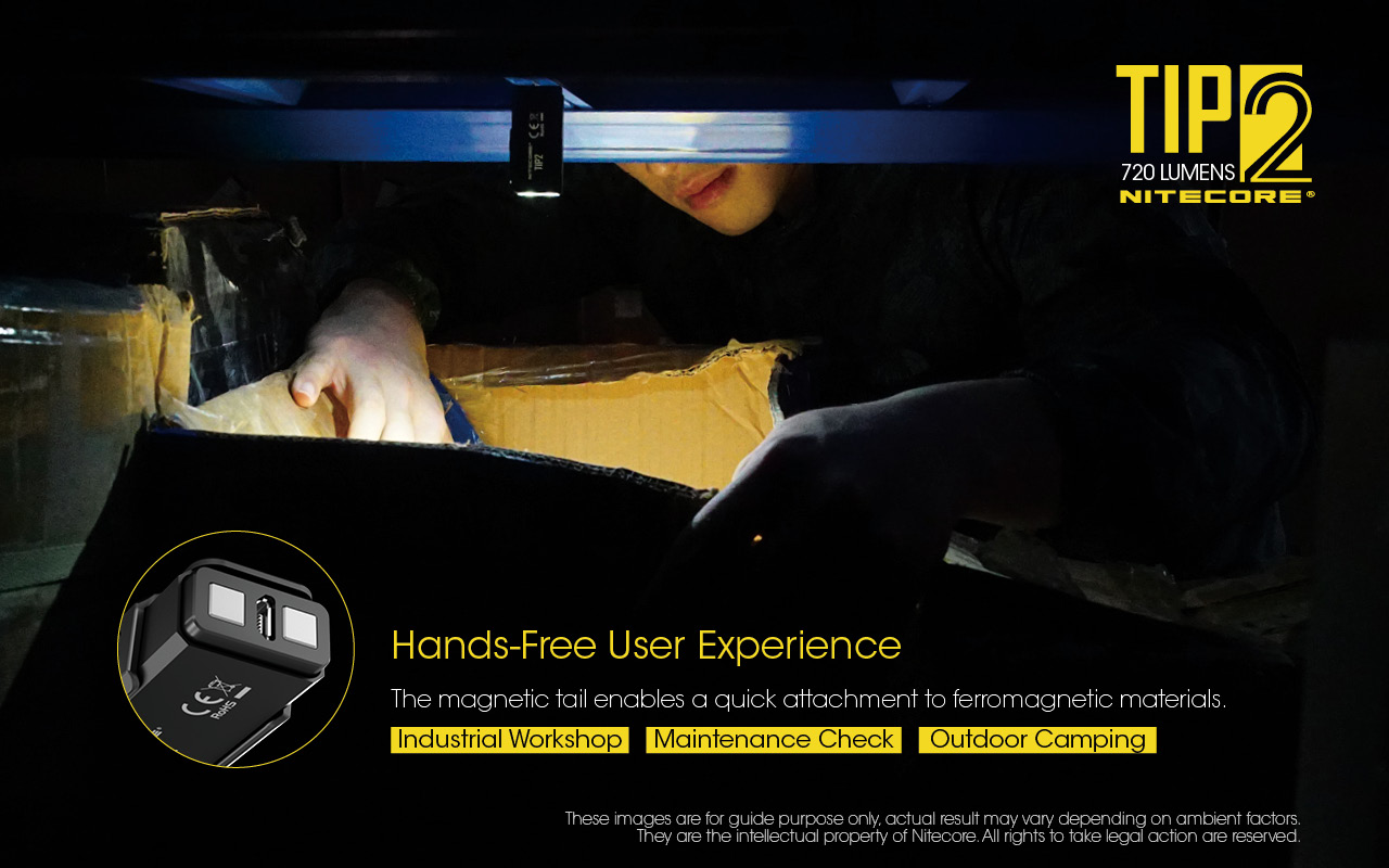 Nitecore TIP2 720 Lumens - USB Rechargeable Keychain Flashlight ...