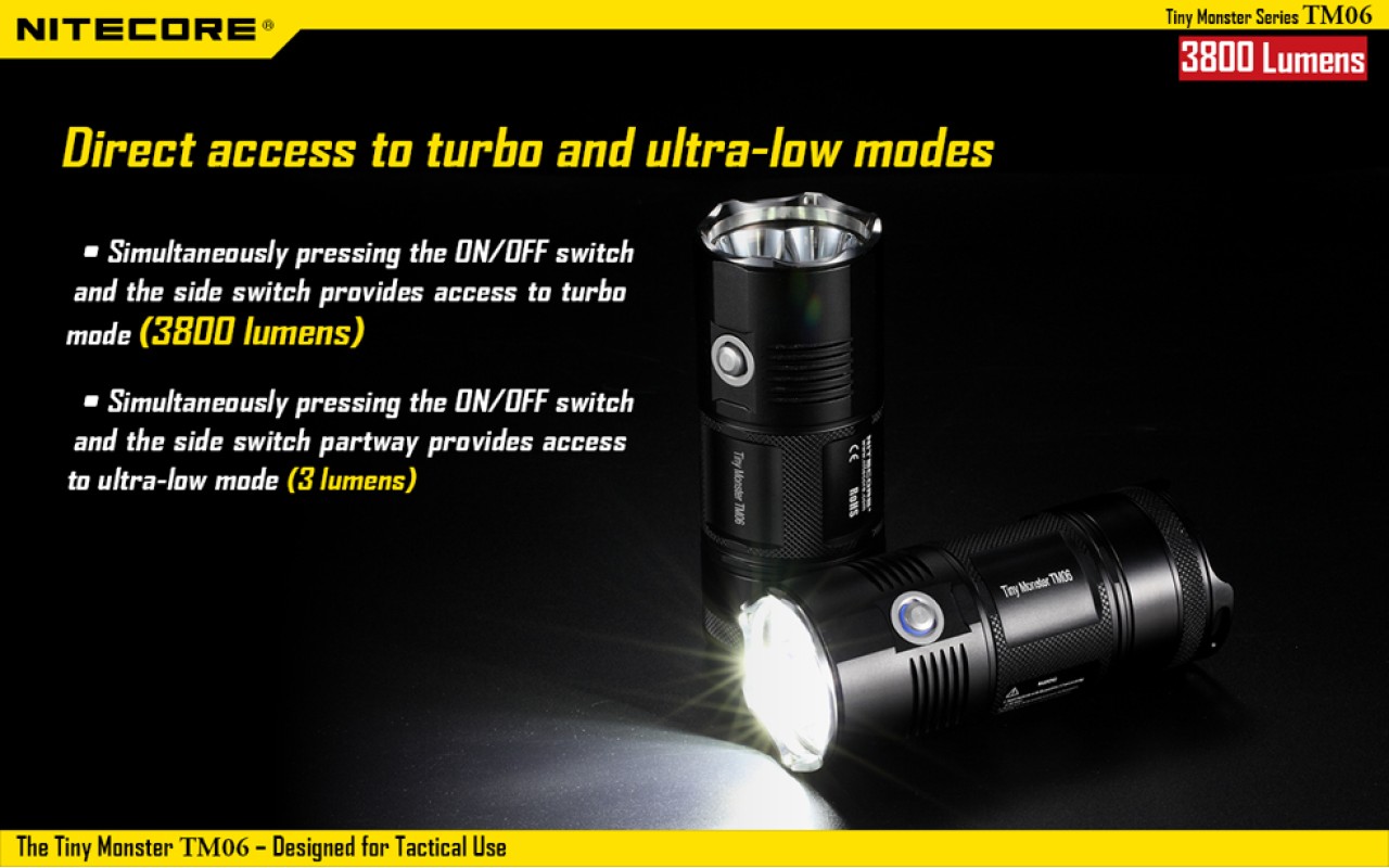 Nitecore TM06 LED Flashlight in India - TM06 3800 Lumens, High Power ...