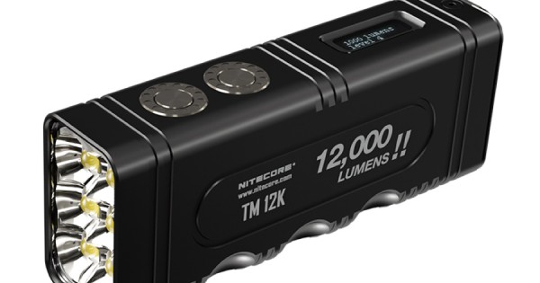 Nitecore TM12K 12000 Lumens Tiny Monster Rechargeable LED Flashlight in ...