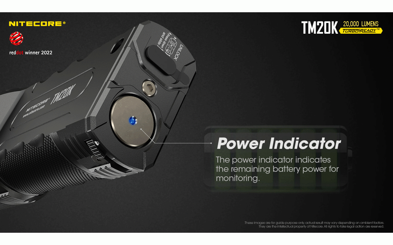Nitecore TM20K - 20,000 Lumens Tiny Monster Flashlight - TM20K ...