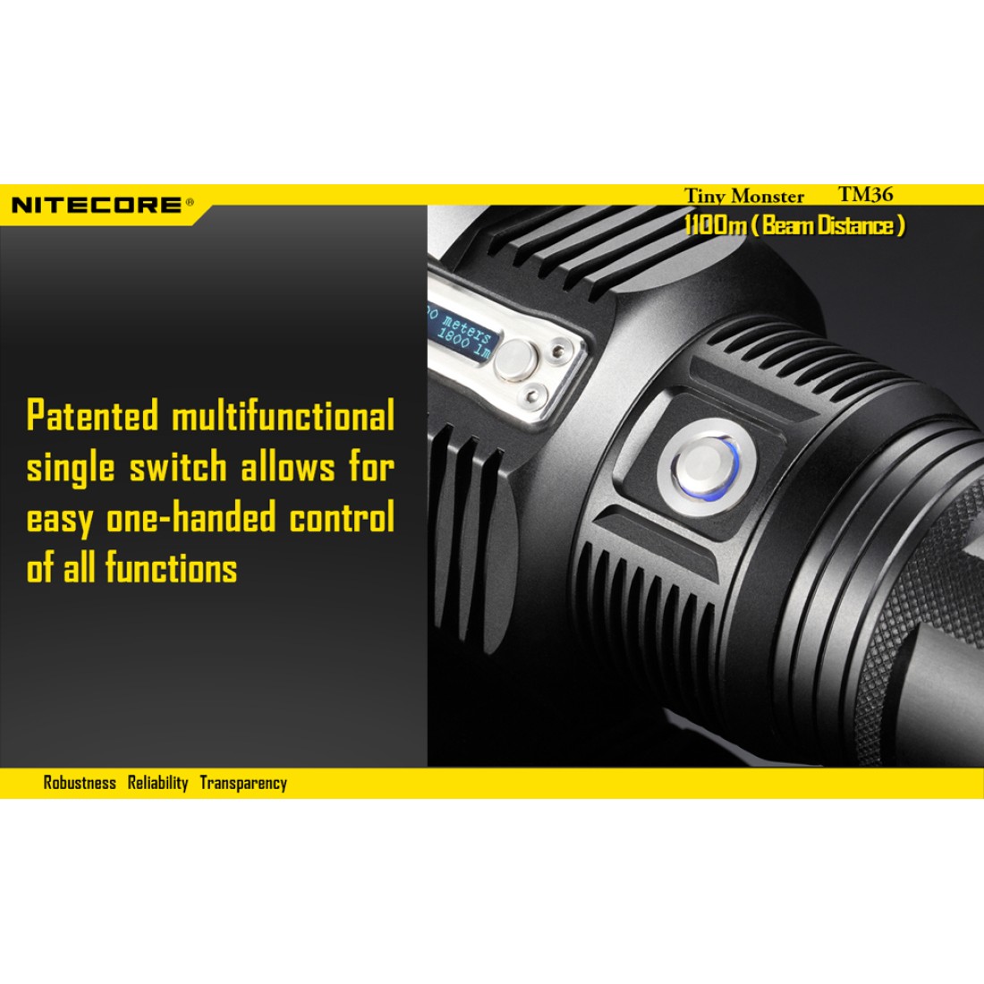 Nitecore TM36 LED Flashlight, LED Spot Light, High Power Search Light ...